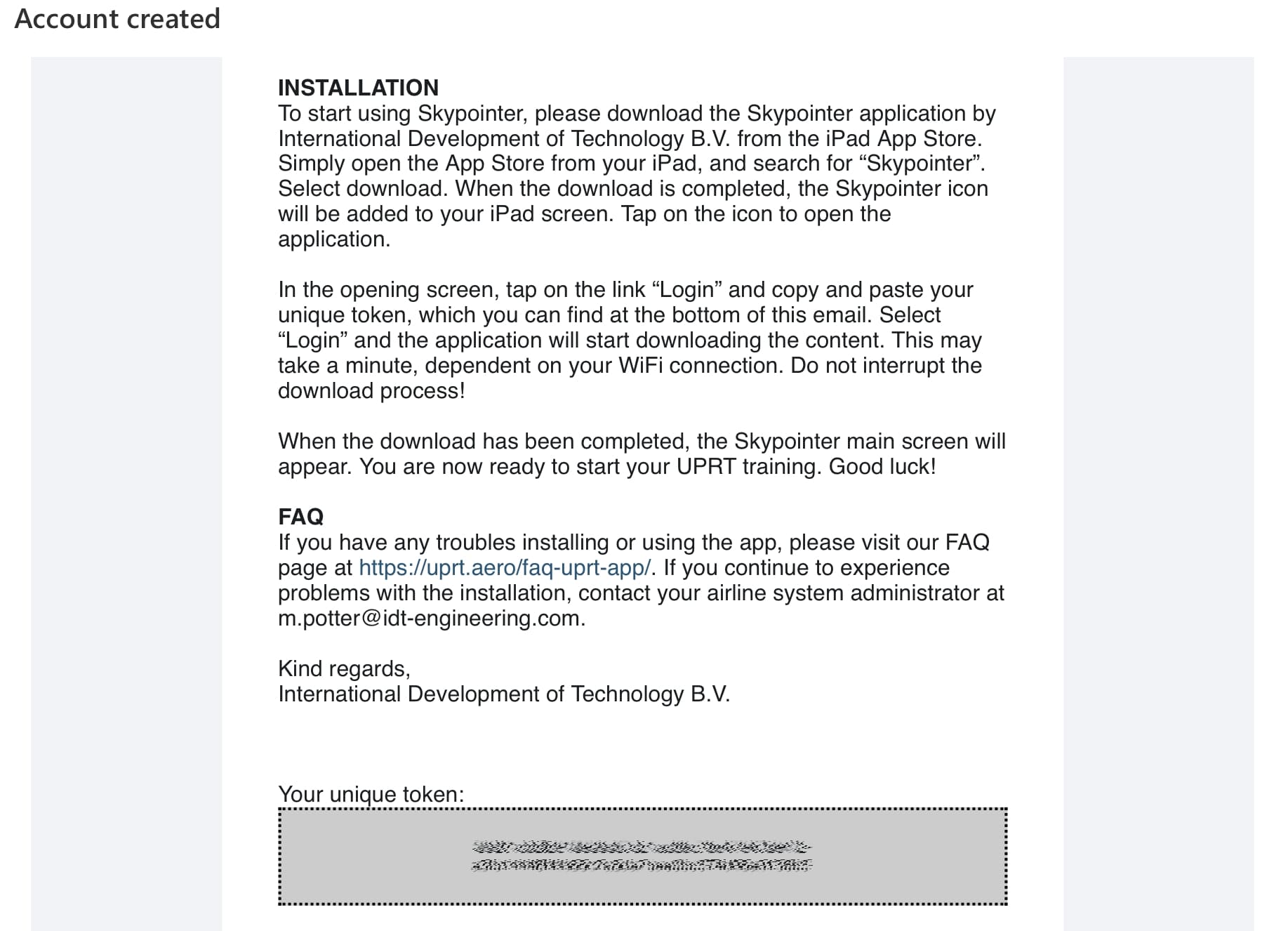 FAQ Skypointer App - UPRT.aero